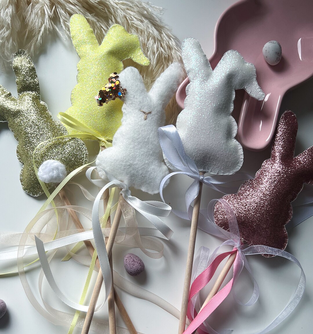 Easter Bunny Glitter Wand. Easter Bunny. Easter Decor. Easter ...