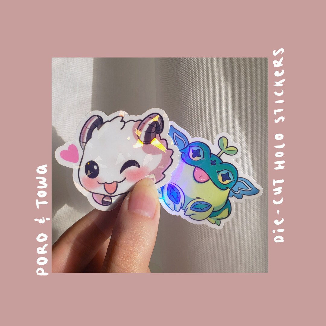 League of Legends Towa and Poro Stickers Set, Cute Gaming Frog Decals ...