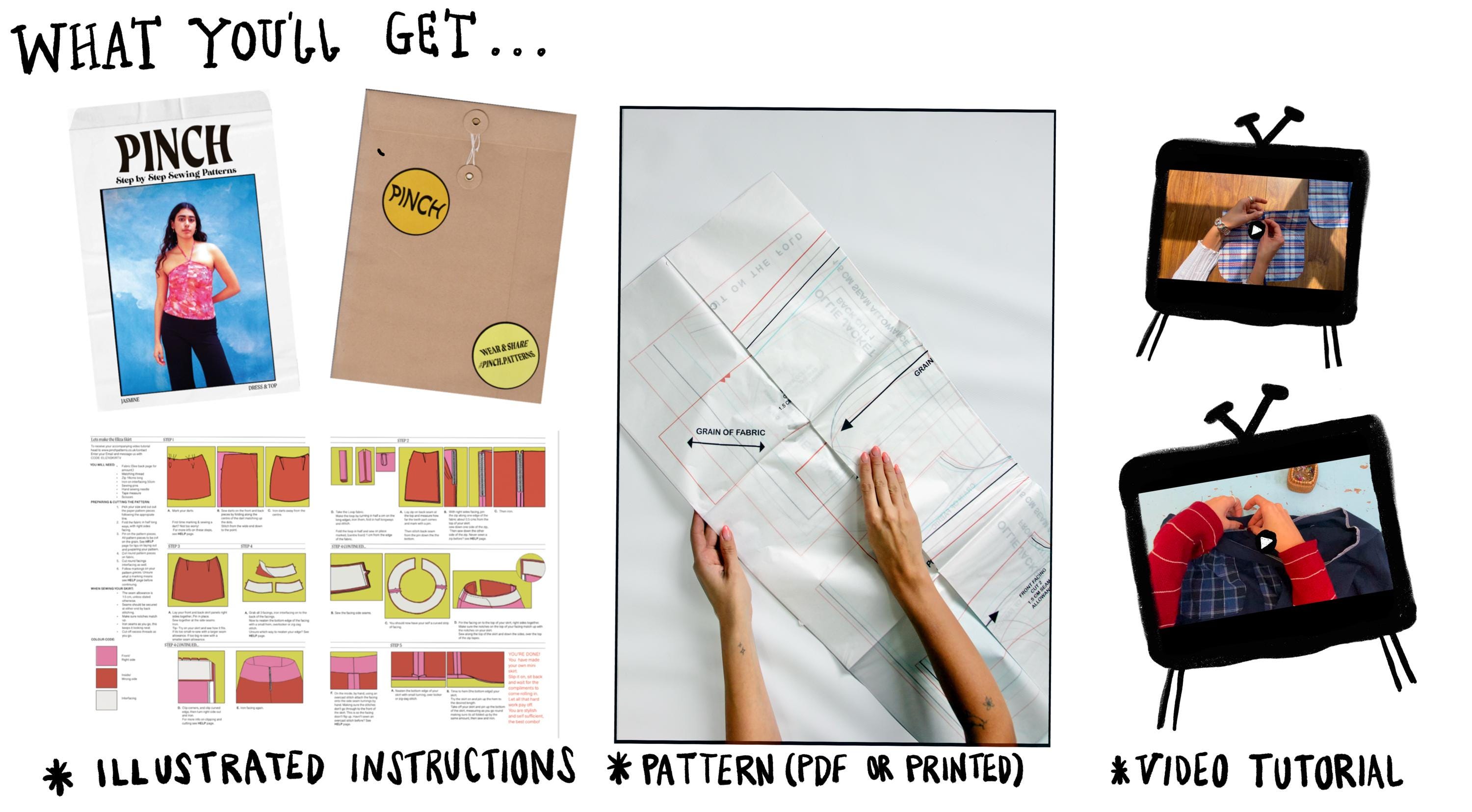 Donny Crossbody Bag Sewing Pattern | PDF & Printed Options | Tie ...