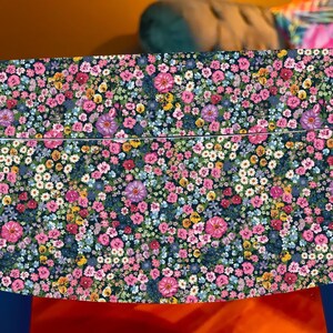 Round Coffee Table Ditsy Floral Multicolour Pink Blue and - Etsy