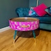 Light Pink Tiger Round Bedside Table . Fun Bright Home Decor . Ideal ...