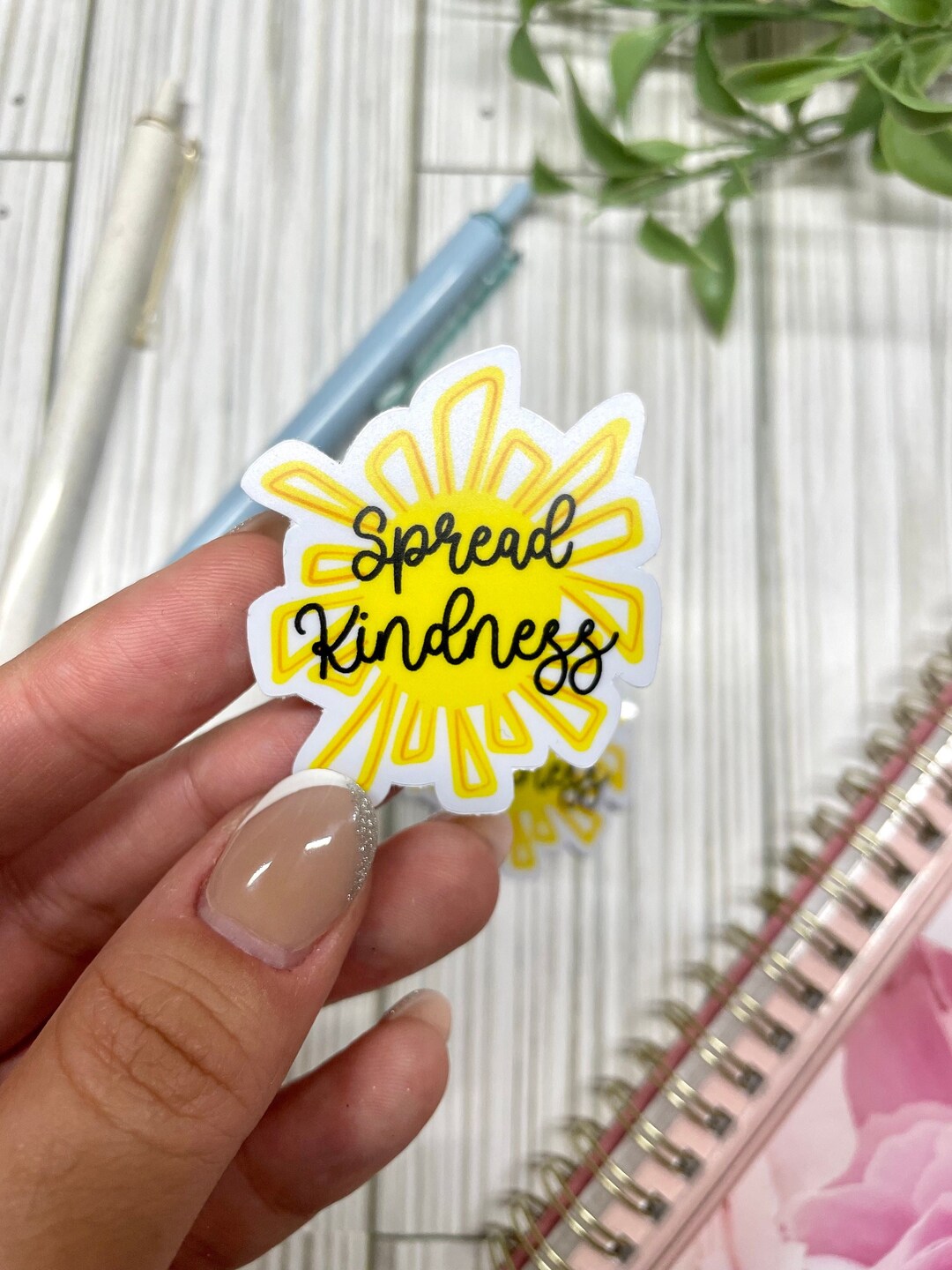 Spread Kindness Sticker, Sun Sticker, Water Bottle Sticker, Laptop ...