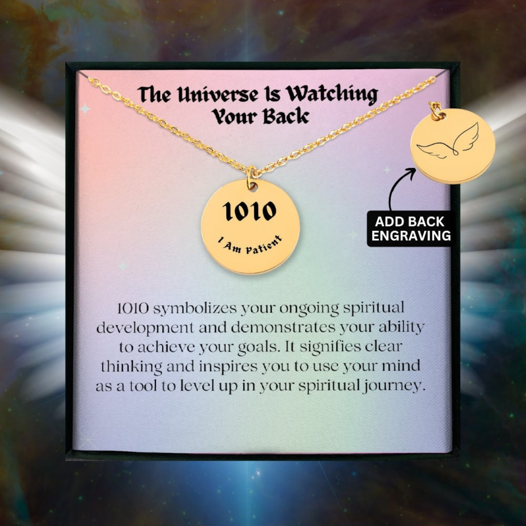 1010 Angel Number Necklace, Personalized Angel Number Necklace, 1010 ...