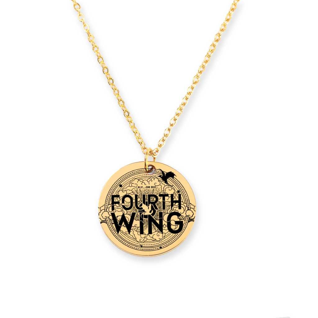 Fourth Wing Necklace, Basgiath War College Jewelry, Fourth Wing Merch ...