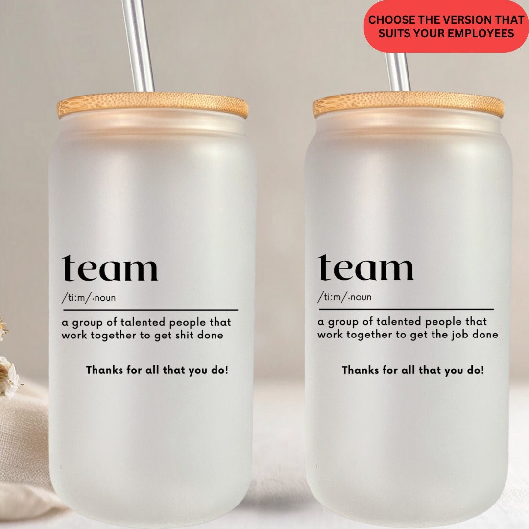 Team Definition Bulk Appreciation Gift, Personalized Thank You Tumblers ...