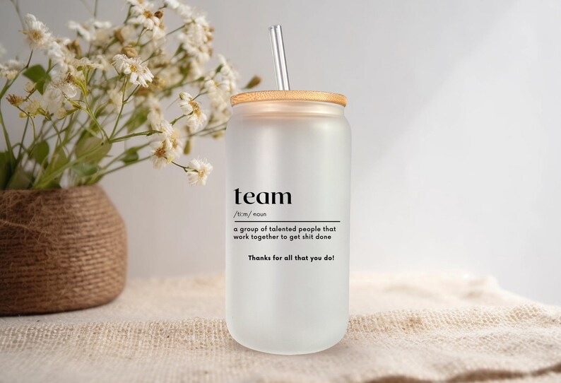 Team Definition Bulk Appreciation Gift, Personalized Thank You Tumblers ...