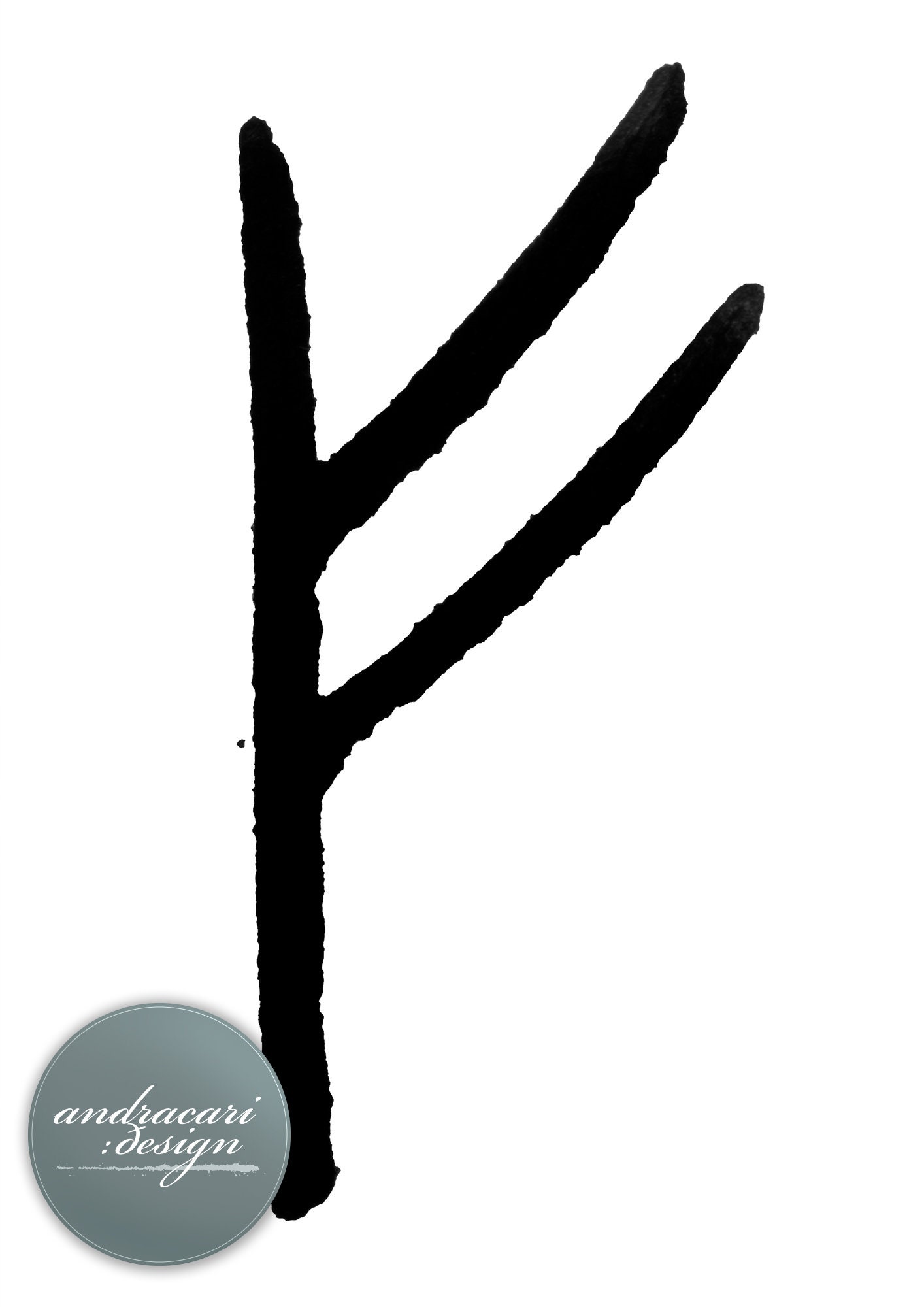 Poster FEHU Norse Rune Art Digital Download - Etsy