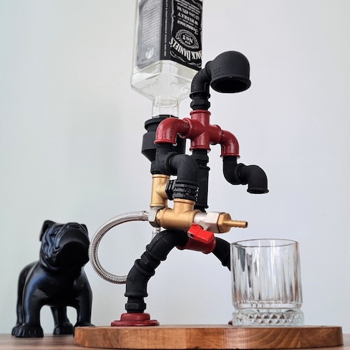 Firefighter-fireman Drink Dispenser With Lamp for Alcohol - Etsy