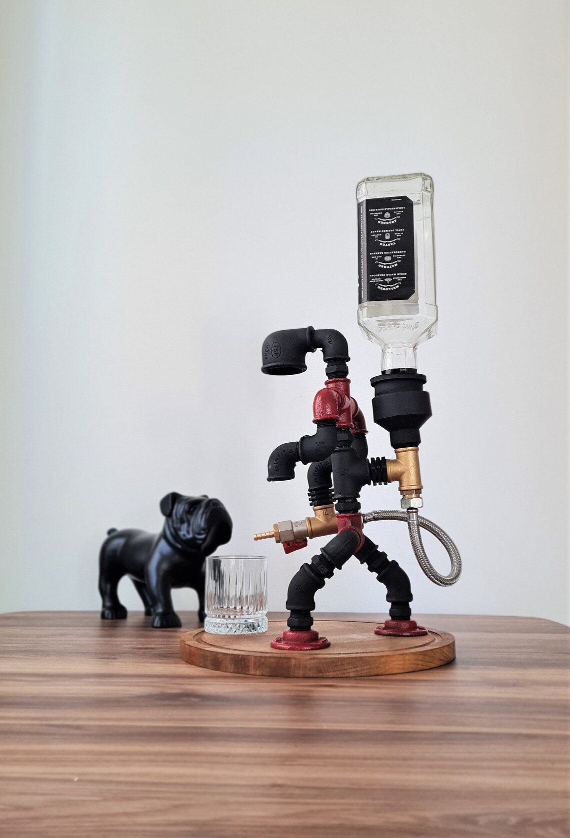 Firefighter-fireman Drink Dispenser With Lamp for Alcohol Whiskey ...