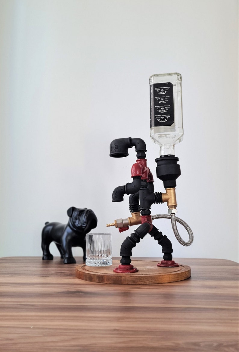 Firefighter-fireman Drink Dispenser With Lamp for Alcohol Whiskey ...