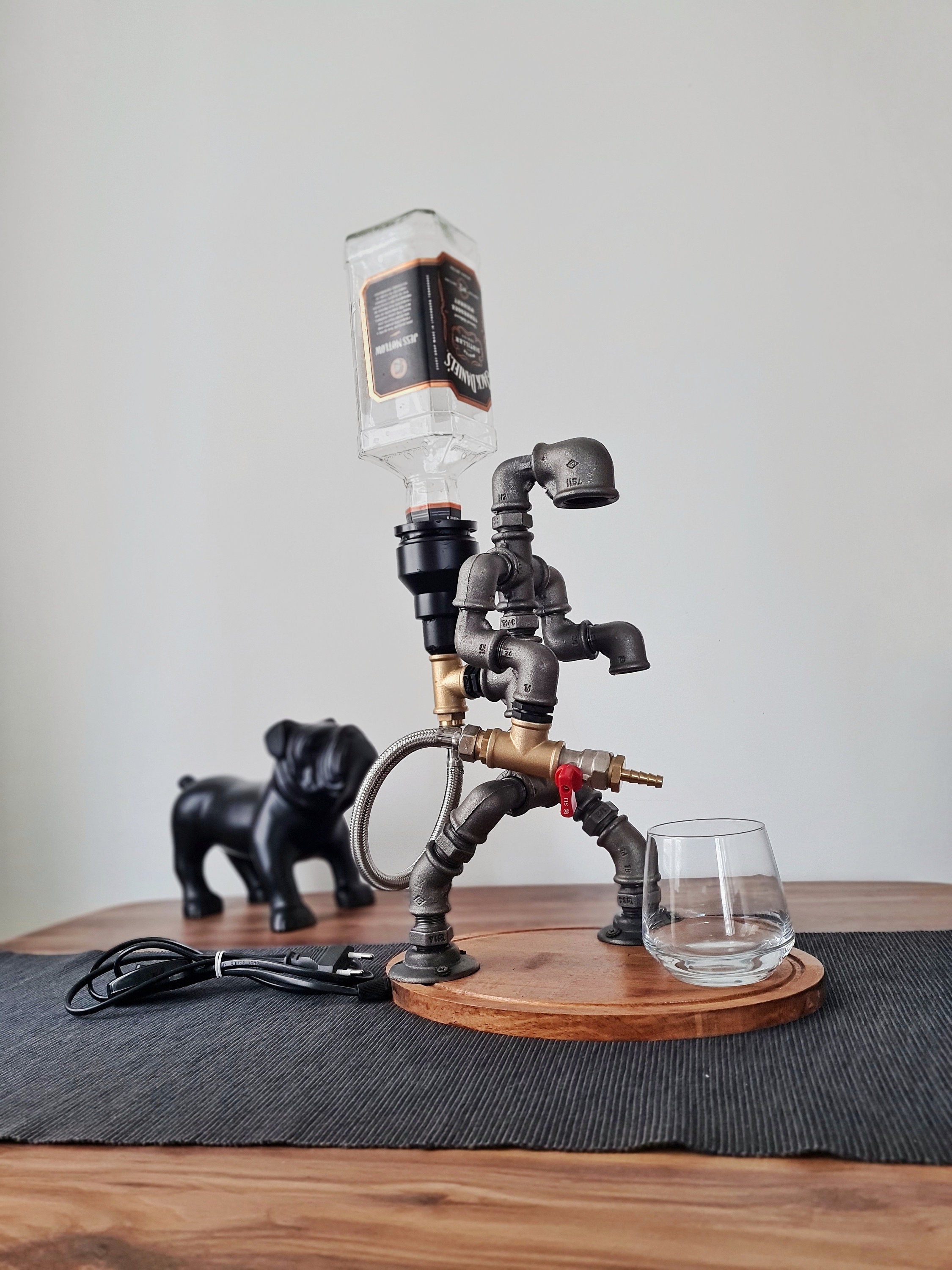 Firefighter-fireman Drink Dispenser With Lamp for Alcohol Whiskey ...