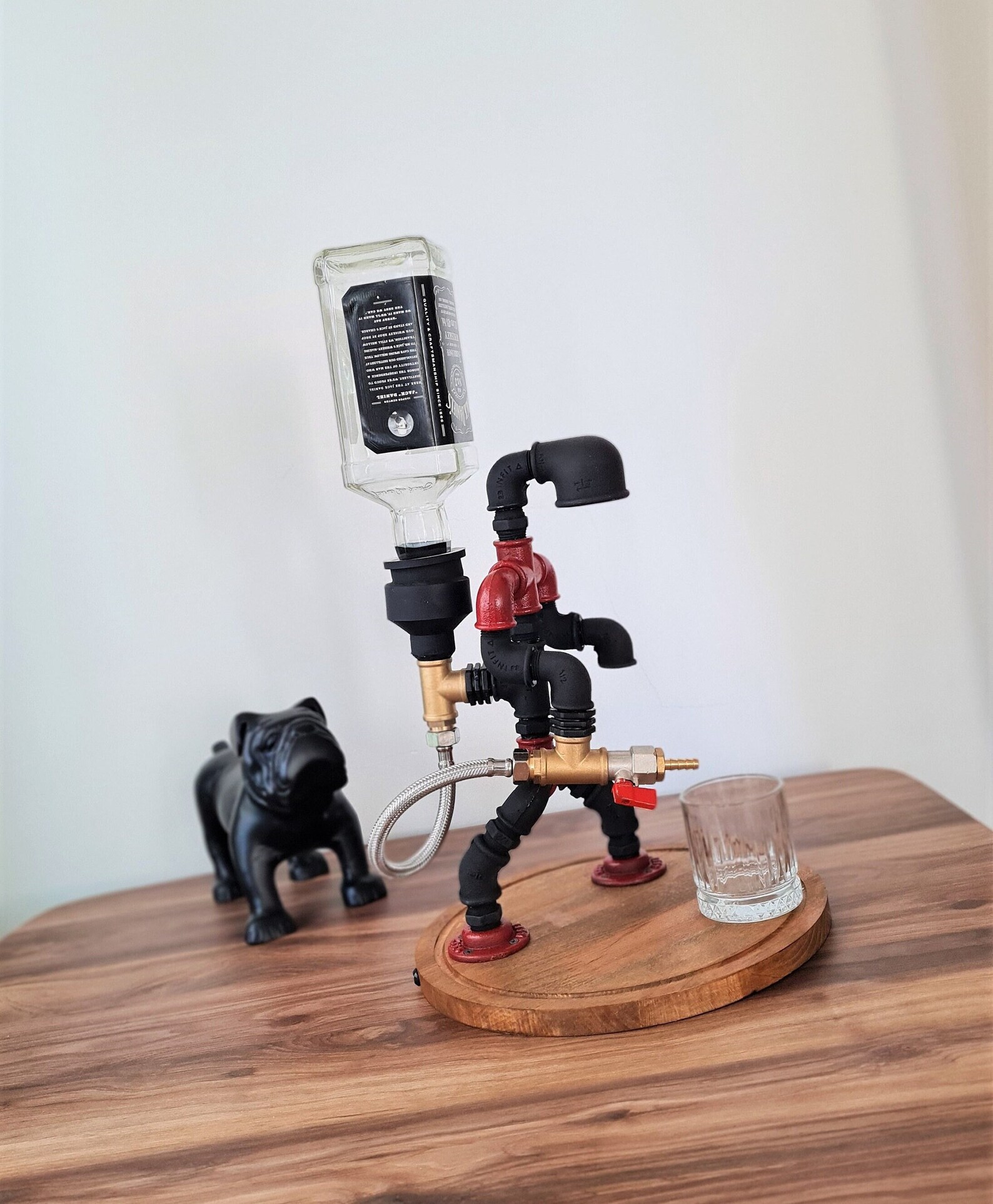 Firefighter-fireman Drink Dispenser With Lamp for Alcohol Whiskey ...