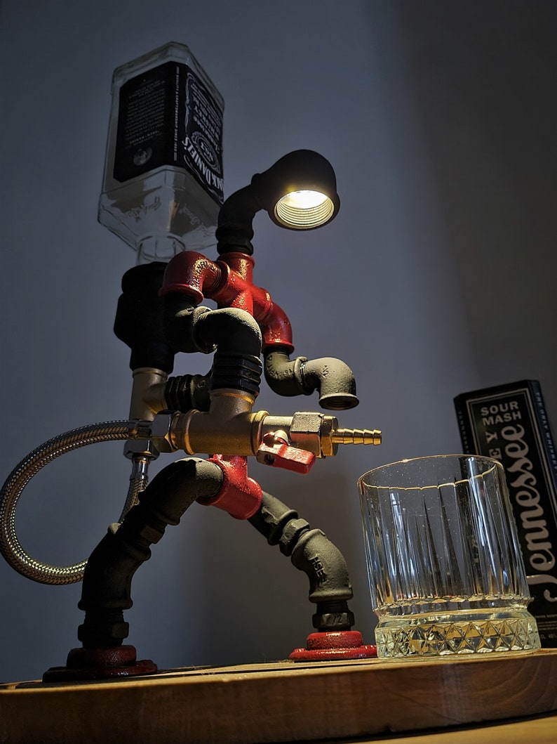 Firefighter-fireman Drink Dispenser With Lamp for Alcohol Whiskey ...