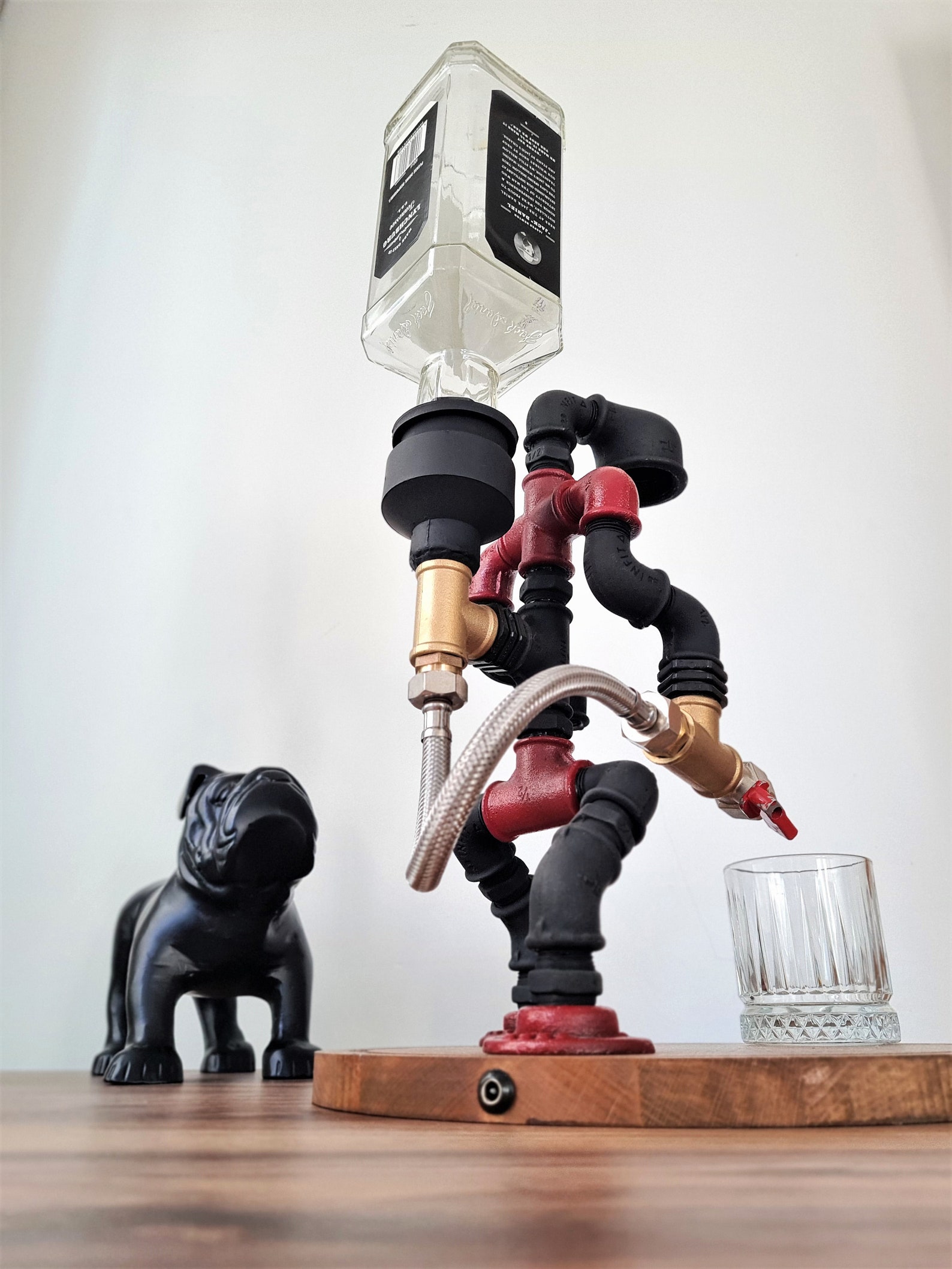 Firefighter-fireman Drink Dispenser With Lamp for Alcohol Whiskey ...