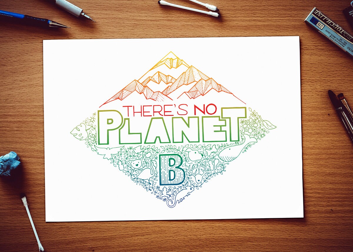 Printable There's No Planet B | Global Warming Poster | Environment ...