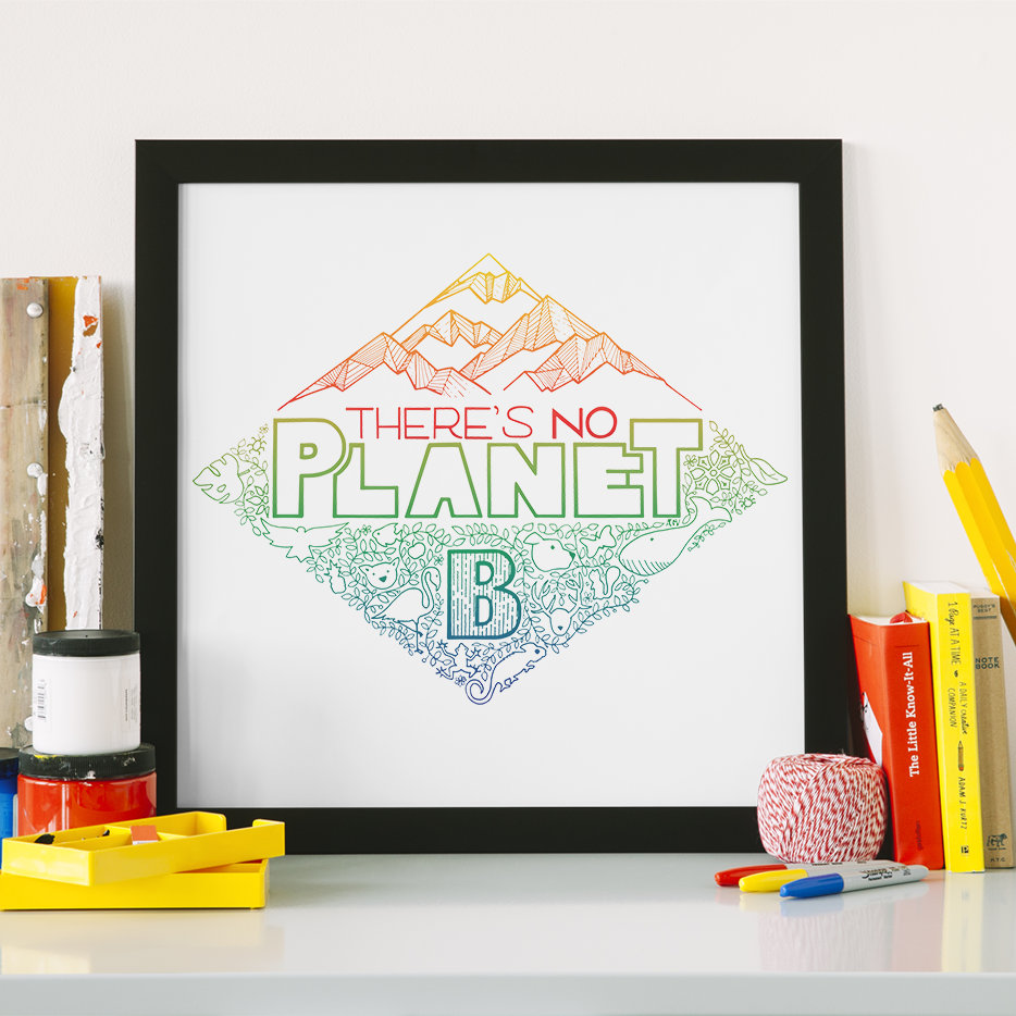 Printable There's No Planet B | Global Warming Poster | Environment ...