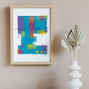 Colorful Capital Letter Personalized | Custom Made Initial Wall Art and ...