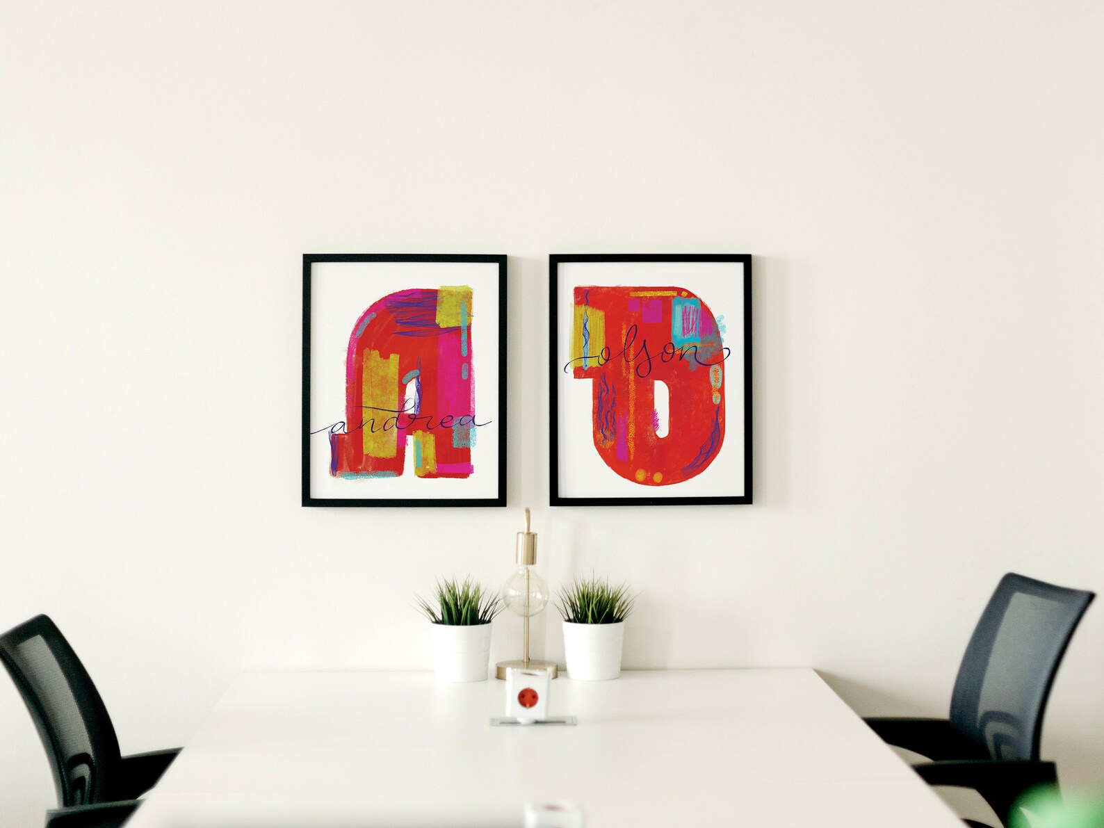 Colorful Capital Letter Personalized | Custom Made Initial Wall Art and ...