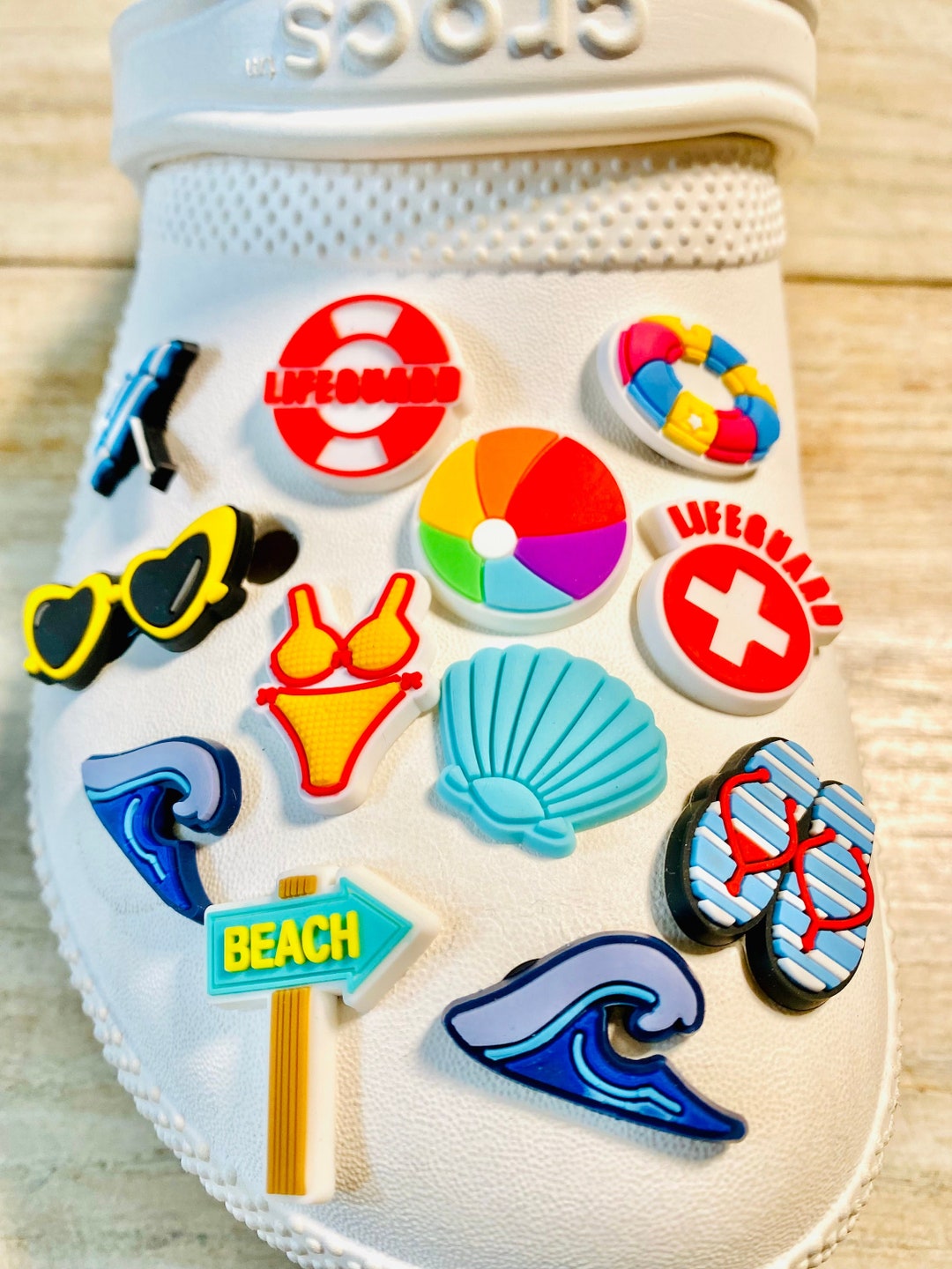 Shoe Charms | Lifeguard Set | 12 Piece Set | 1 Piece Option - Etsy