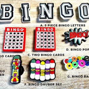 Shoe Charms | Exclusive BINGO Set | 11 Piece Set | 6 Piece Option | 5 ...