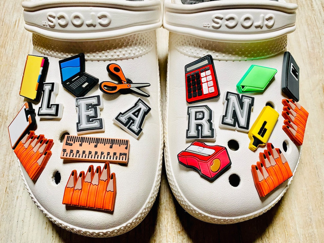 Shoe Charms | School "learn" Set | 19 Piece Option | 14 Piece Option ...