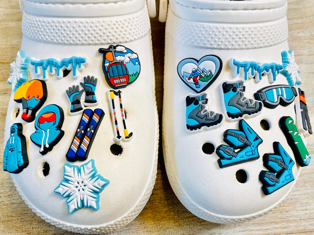 Shoe Charms | Exclusive Snowboard and Ski Set | 20 Piece Set | 10 Piece ...