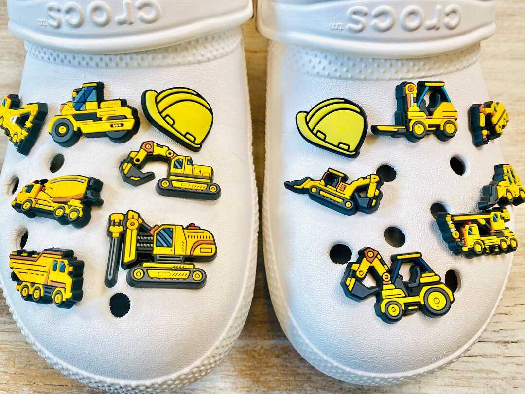 Shoe Charms | Construction Vehicle Set | 14 Piece Set | 7 Piece Set | 2 ...