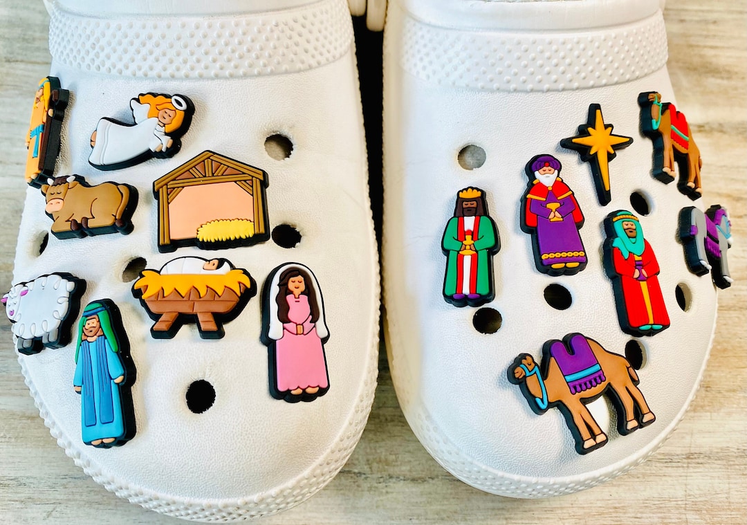 Shoe Charms | Exclusive Nativity Scene Set | 15 Piece | 1 Piece Option ...