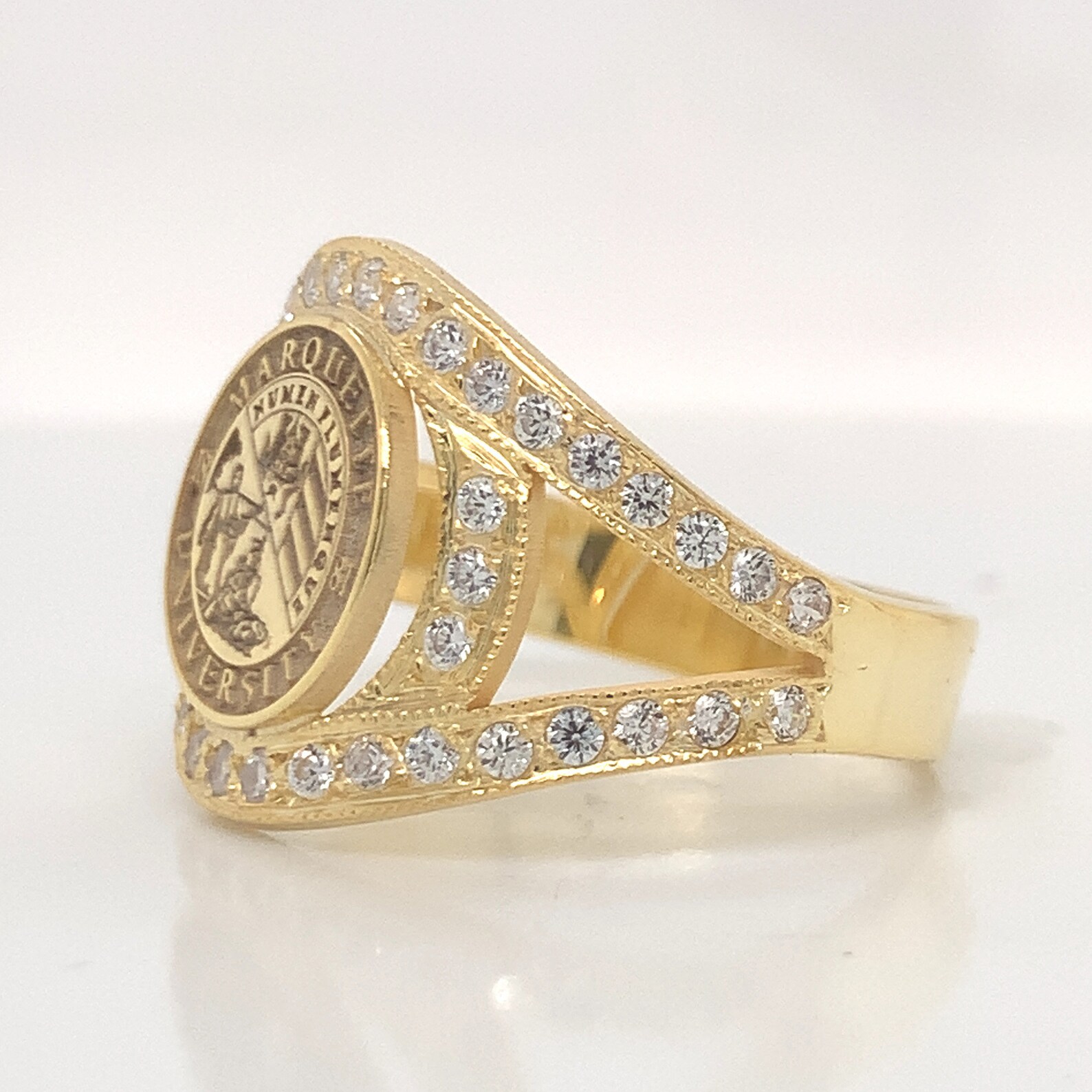14k Gold College Ring University Ring Graduation Gift - Etsy