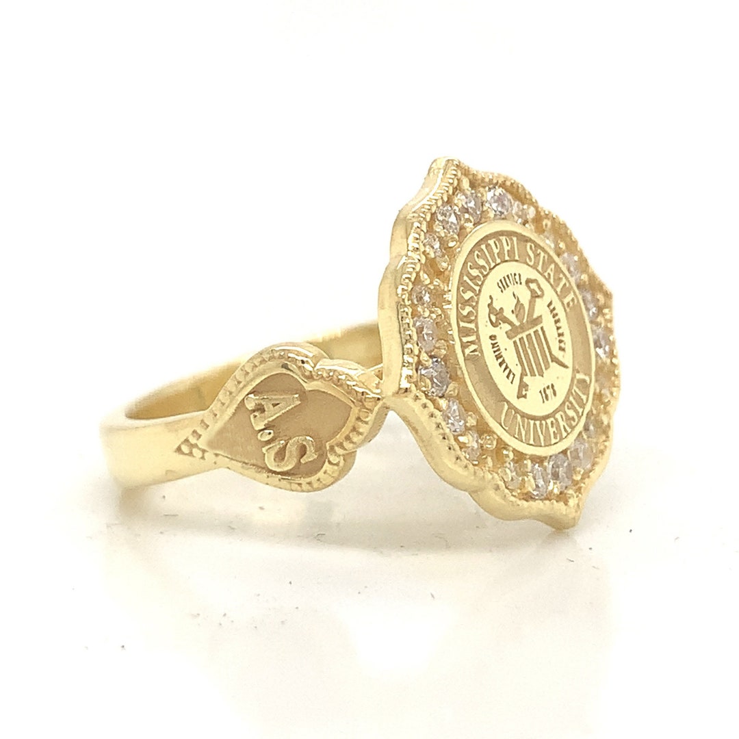 Custom University Graduation Ring – Personalized College Class Ring ...