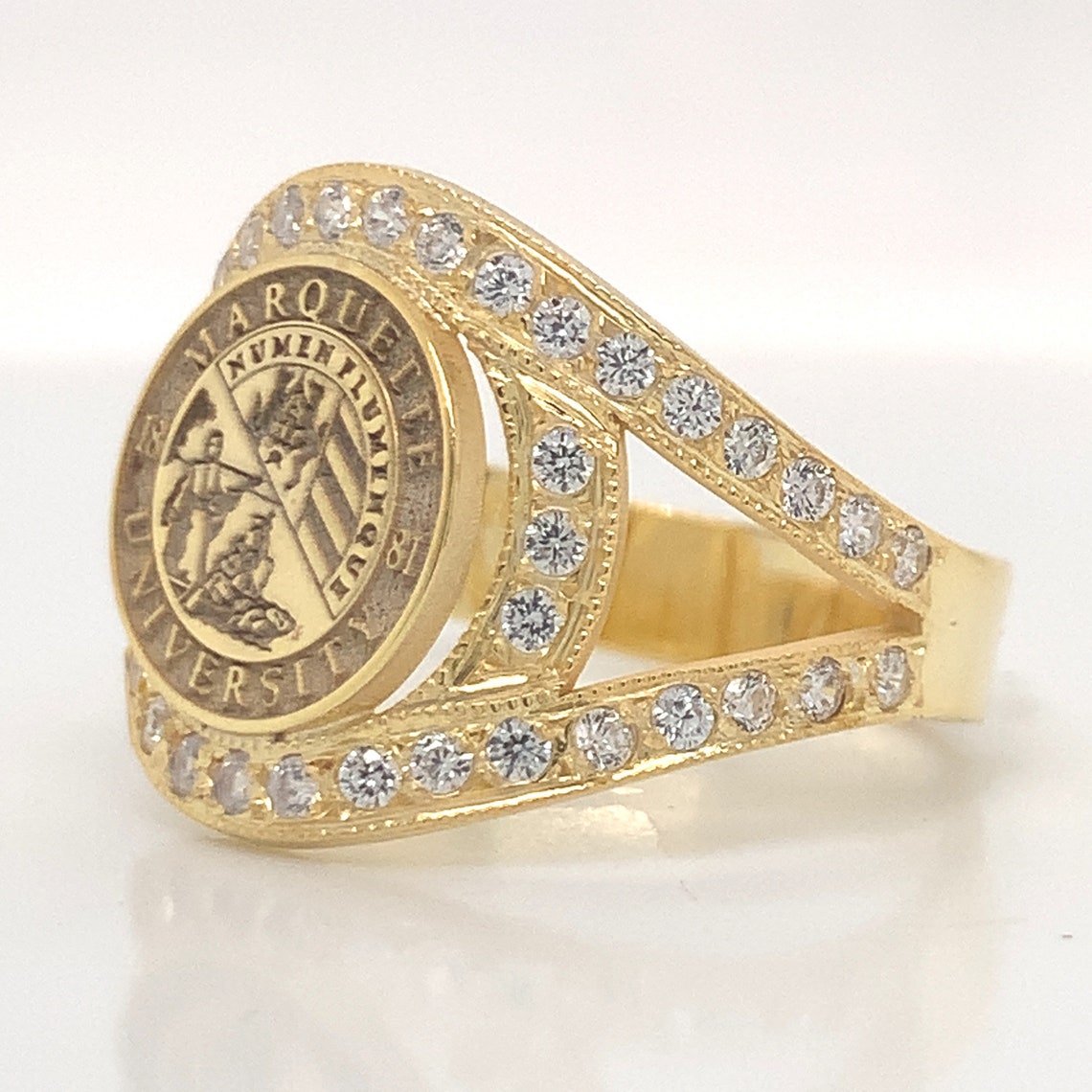 14k Gold College Ring University Ring Graduation Gift - Etsy