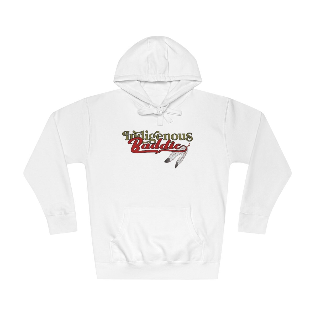 Indigenous Baddie Fleece Hoodie Native Hoodie Indigenous - Etsy