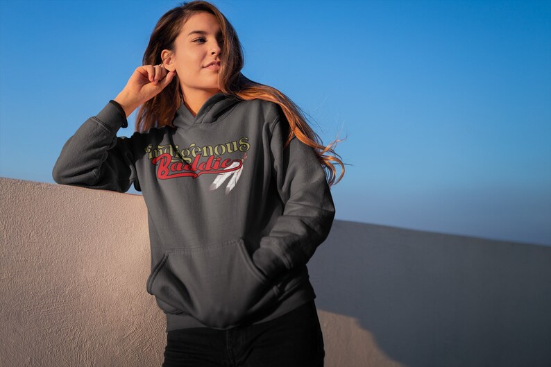 Indigenous Baddie Fleece Hoodie, Native Hoodie, Indigenous Hoodie - Etsy