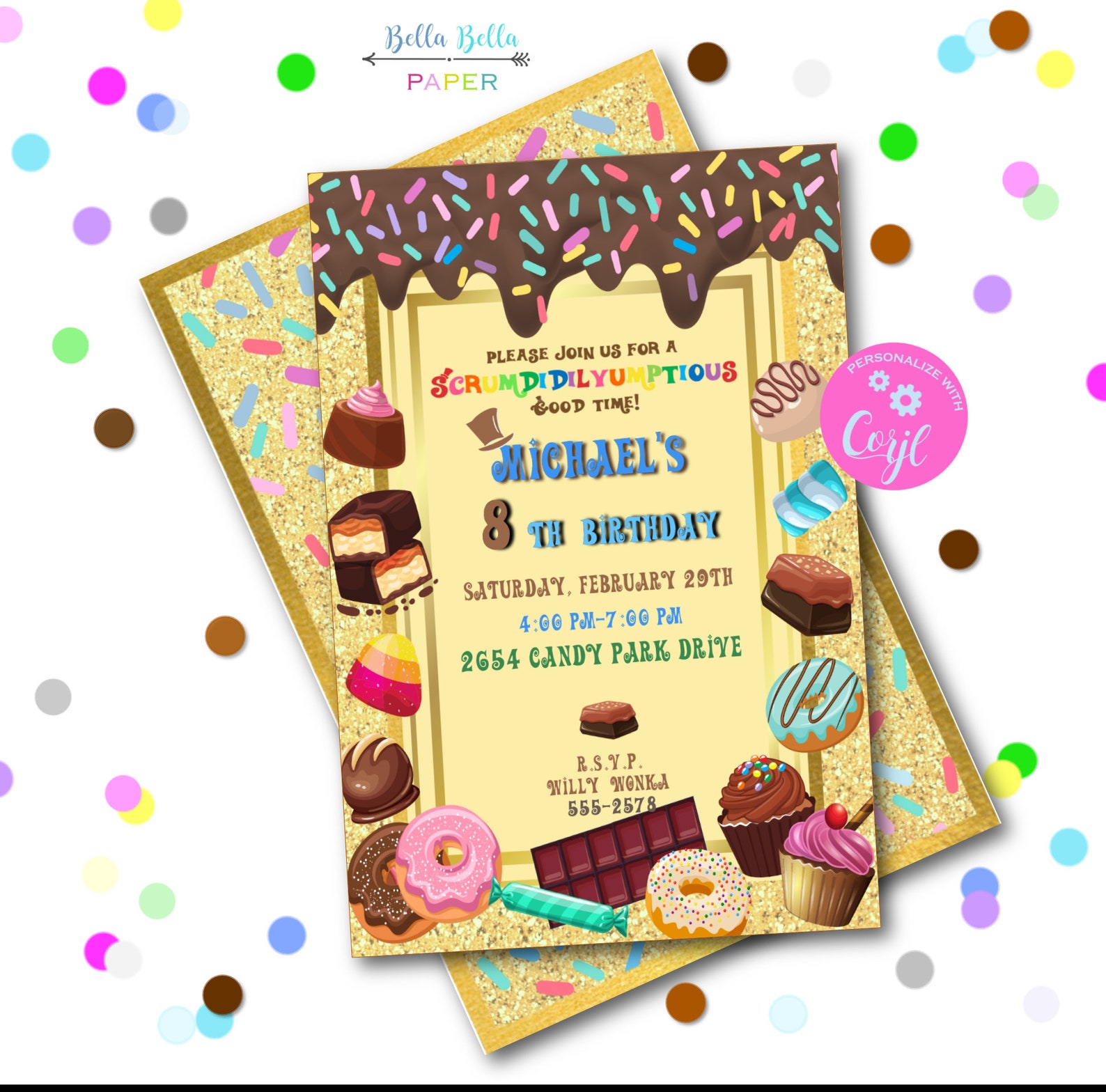 Custom Welcome Backdrop, Candy Theme Party, Chocolates Banner, Candy ...