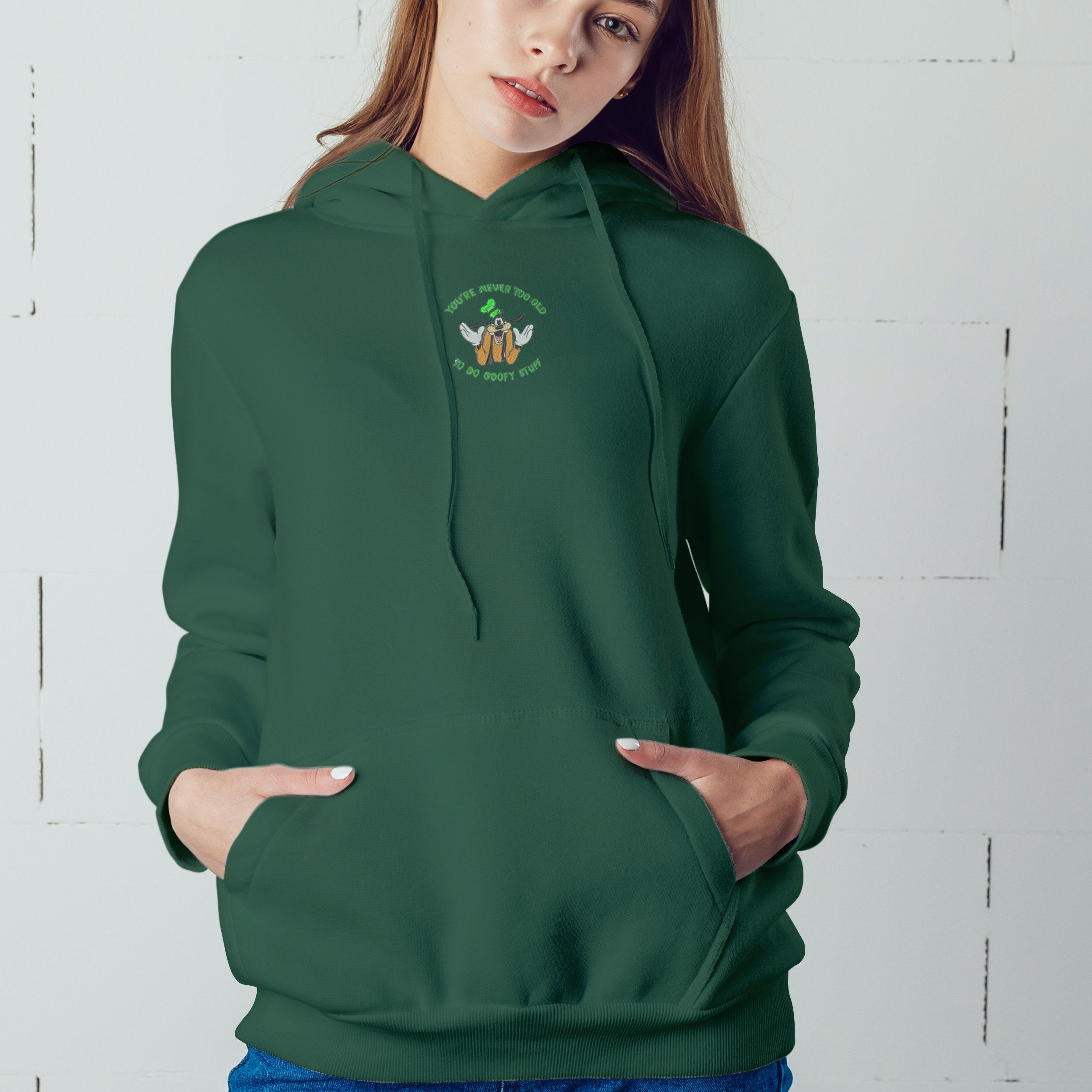 Goofy Stuff Embroidered Hoodie sold by Crude Anne-Corinne | SKU ...