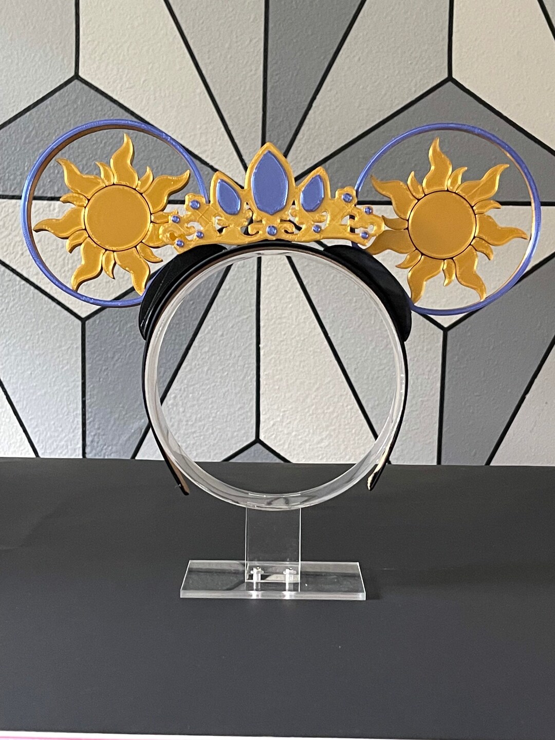 Sun Crest 3D Printed Mouse Ears, Tangled Rapunzel - Etsy