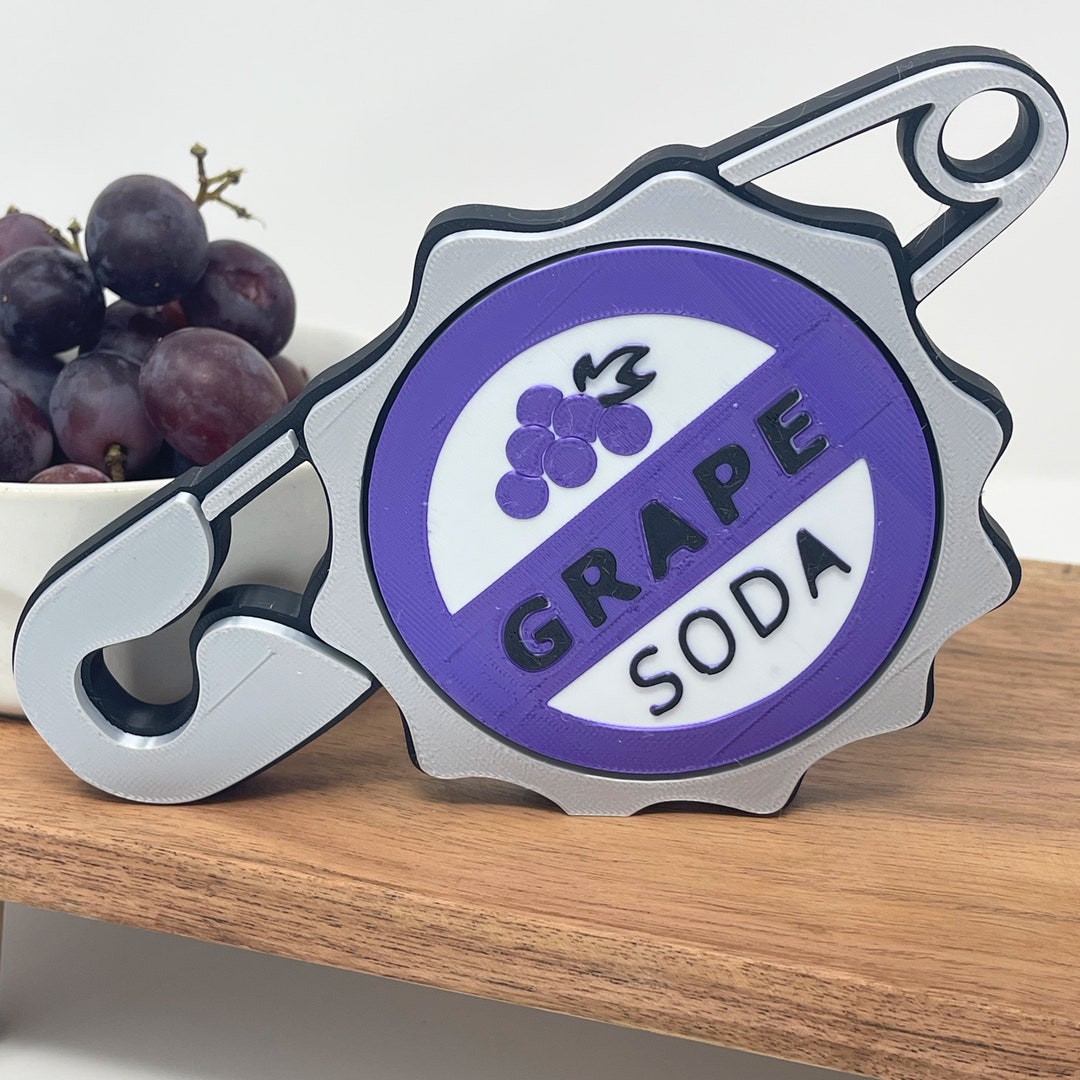 Grape Soda Pin 3D Printed Home Decor Trinket - Etsy