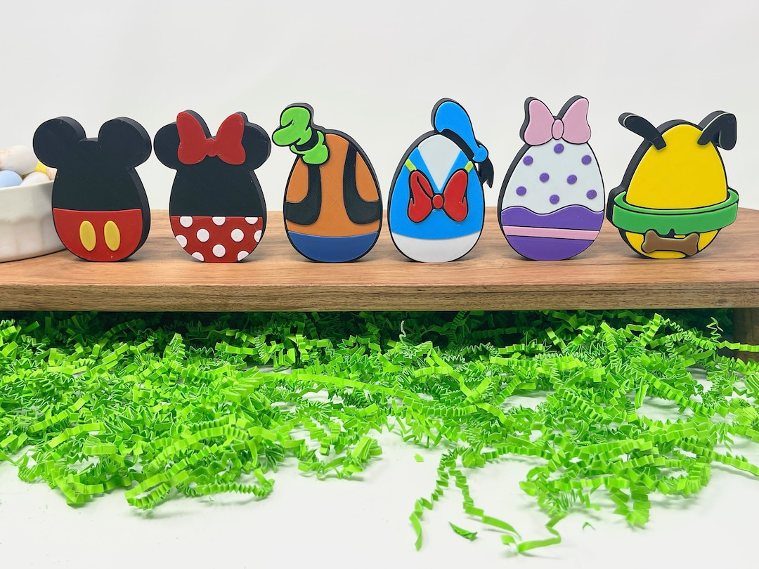 Mickey and Friends 3D Printed Easter Egg Trinkets Small - Etsy
