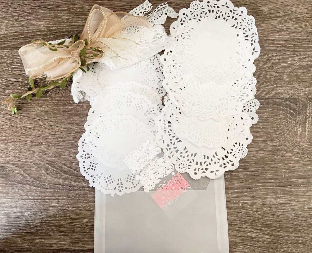 Lace Paper, Lace Trim and Rope Sets for Junk Journal and Card ...