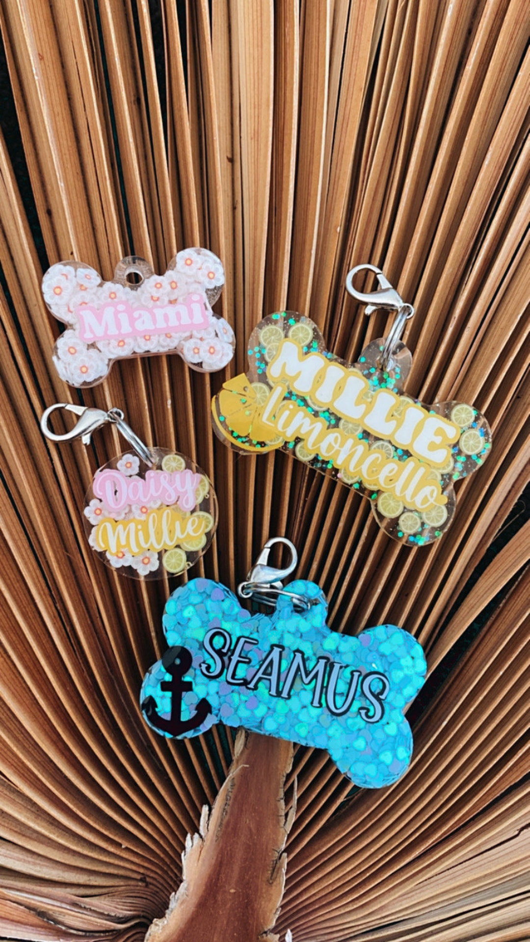 Custom Personalised Dog Bone Name Tag Phone Number Collar Disc - Etsy ...