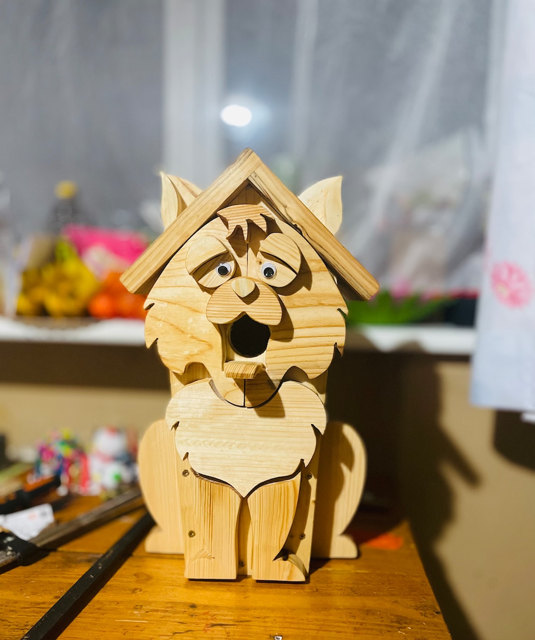 Wooden Cat Birdhouse - Etsy
