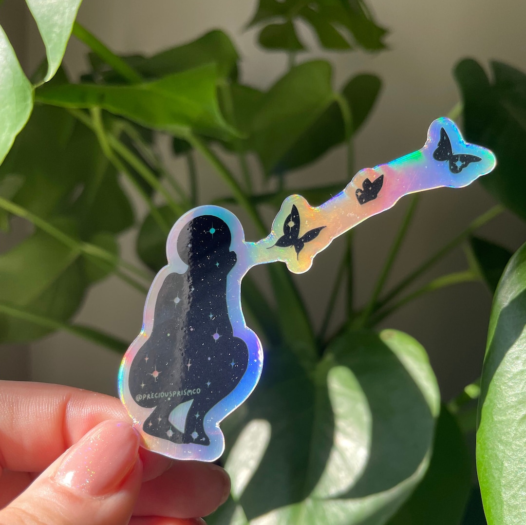 Holographic Star Girl Sticker V2 Astrology Stickers Laptop Stickers - Etsy