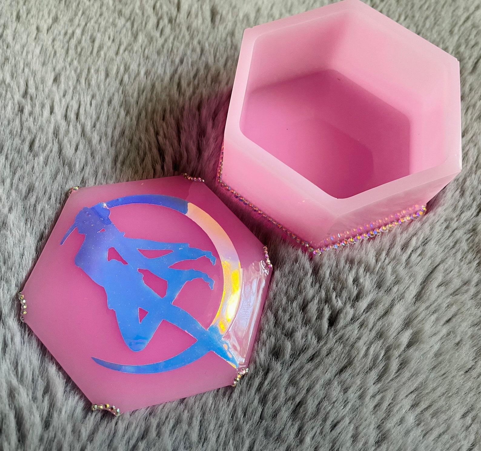 Holo Moon Princess Jewelry Box Sailor Moon Inspired Kawaii | Etsy