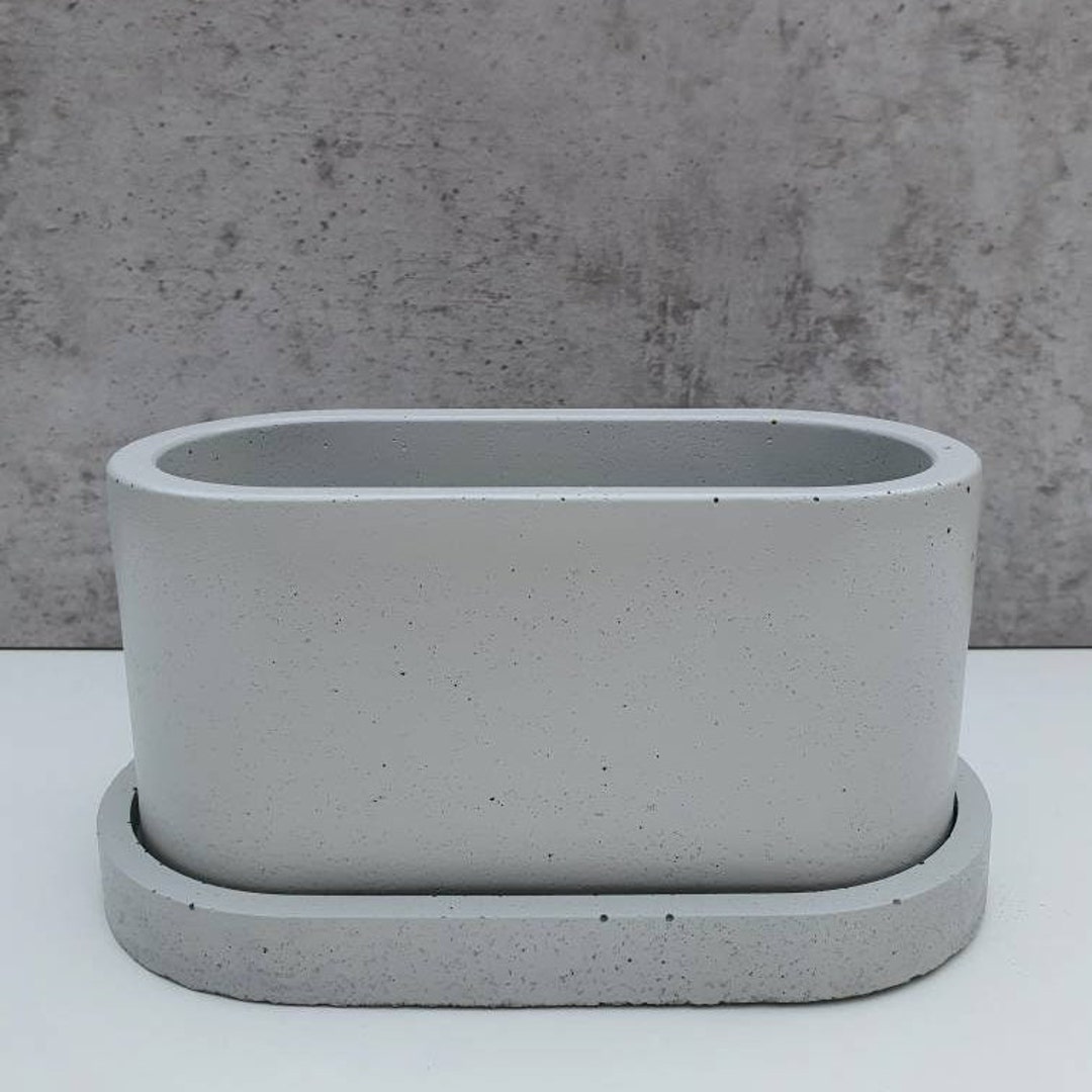 Flower Pot Plant Pot Succulent Plant Pot Made of Concrete, Handmade - Etsy