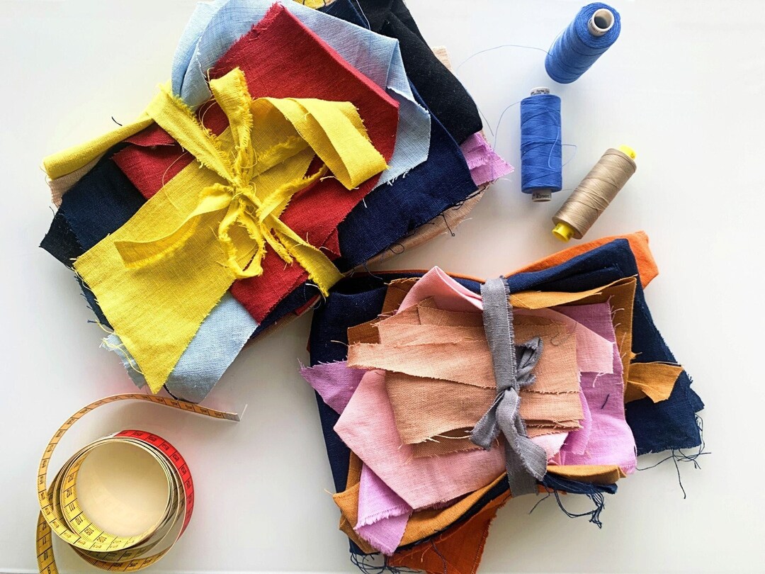 Linen Scraps Bundle, Natural Linen Fabric, Natural Linen Scraps, Linen ...