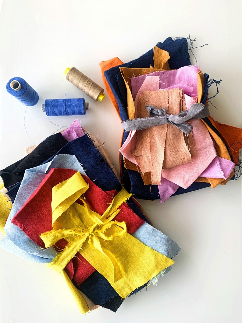Linen Scraps Bundle, Natural Linen Fabric, Natural Linen Scraps, Linen ...