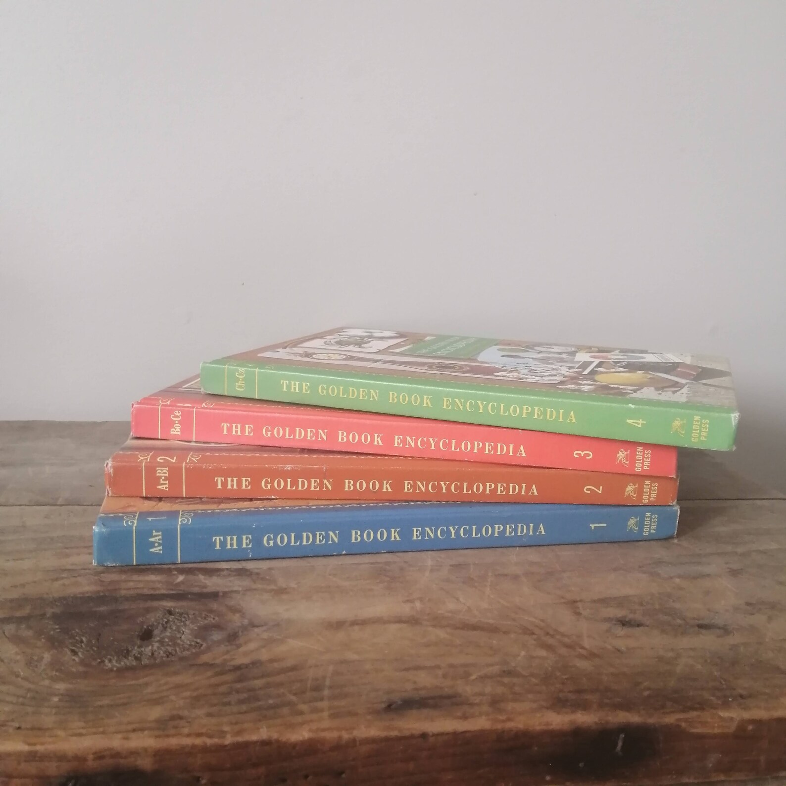 Vintage Children's GOLDEN Book ENCYCLOPEDIA, Volumes 1-4, Sold ...