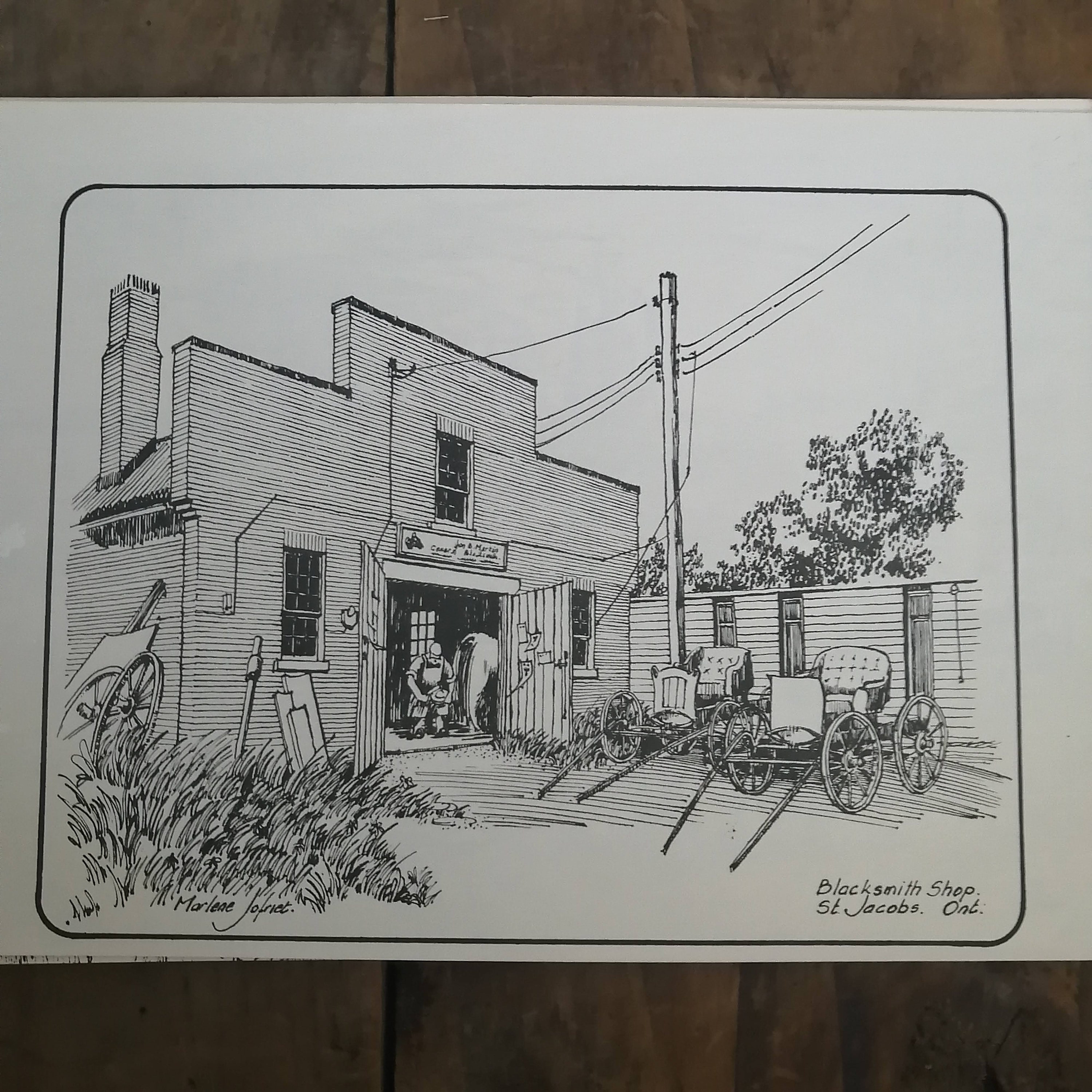 Printed Artist Sketches of AMISH Life in Waterloo Region of - Etsy