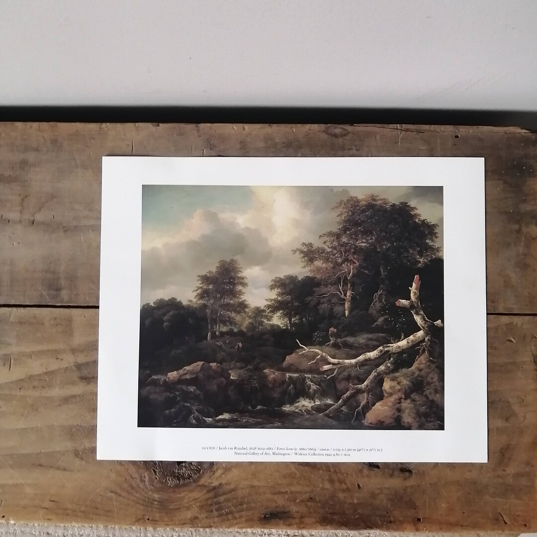 FOREST SCENE Print, by Jacob Van Ruisdael, National Gallery of Art ...