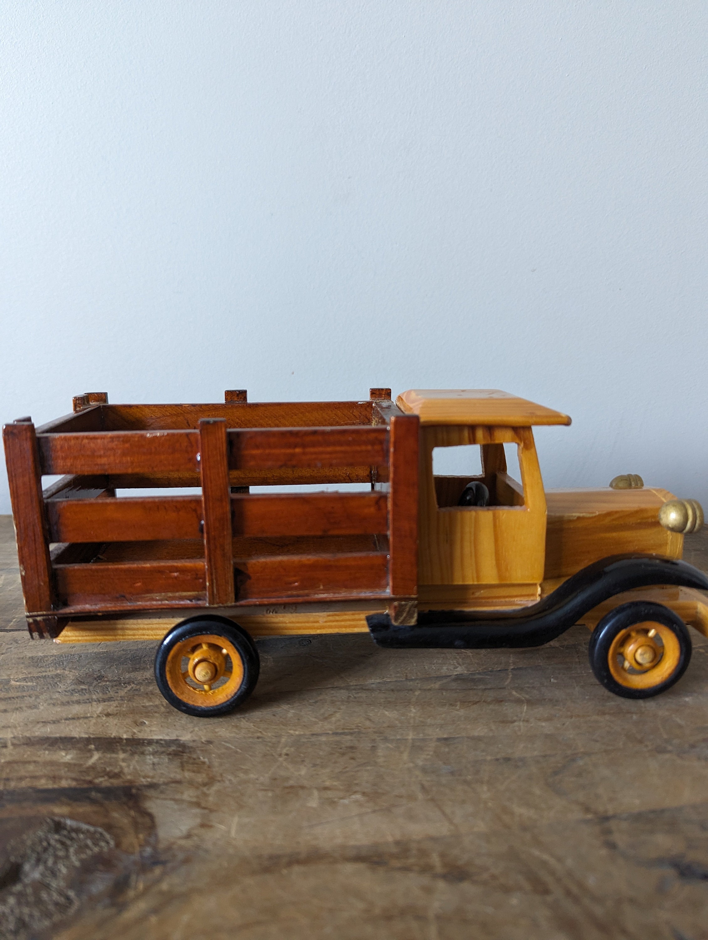 Vintage Wooden DELIVERY TRUCK - Etsy